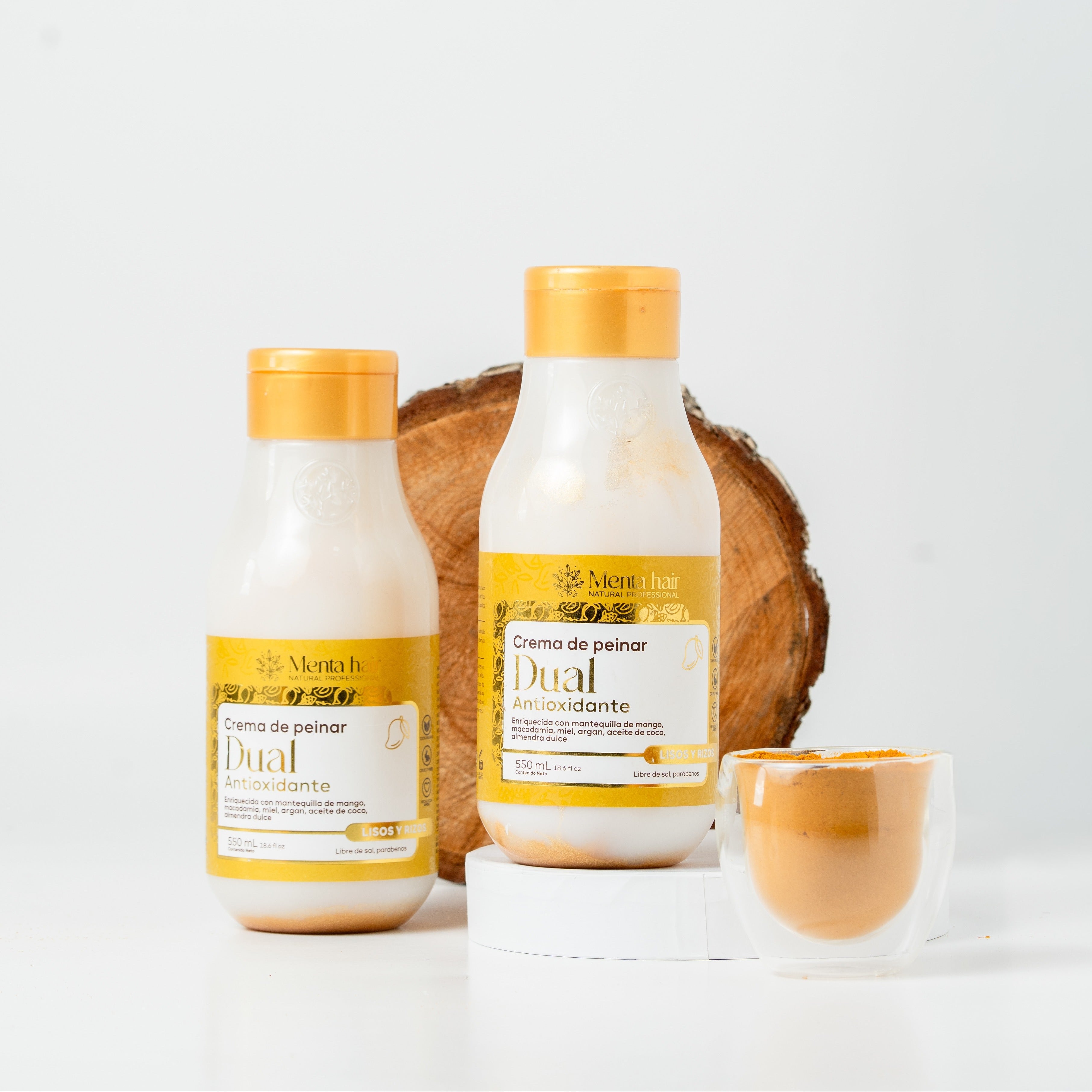 Crema de Peinar Dual Lisos y Rizos X550ml – MENTA HAIR